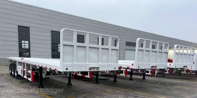 40 Foot Flatbed Tri Axle Trailer - Honey Badger Vehicle | Honey Badger ...